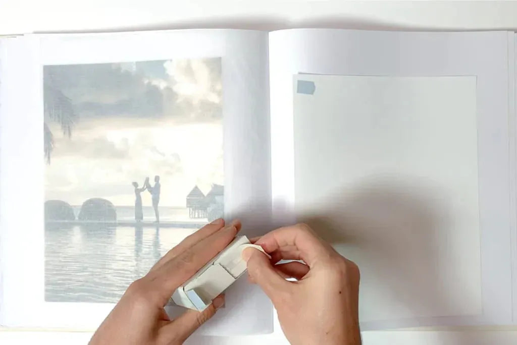 How to Use Photo Splits for Attaching Photos to Drymount Photo Albums